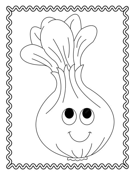 Vegetable Coloring Pages For Preschool