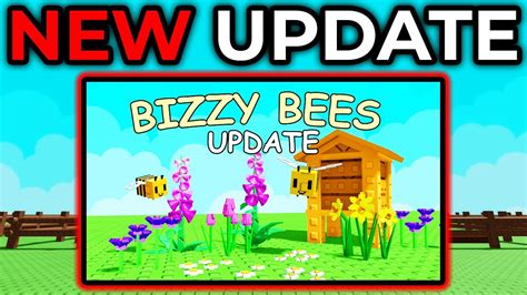 The Bizzy Bee Update Has Officially Been Announced Grow A Garden Youtube