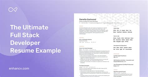 Full Stack Developer Resume Examples Guide For