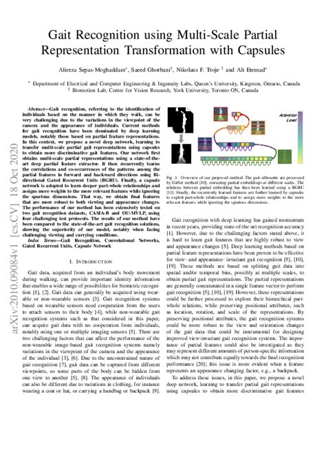 pdf multi scale capsule gait recognition approach