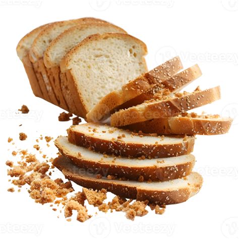 AI Generated Fresh Bread With Slices On Transparent Background Ai Generated PNG