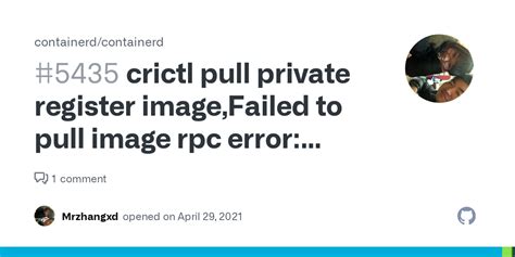 crictl pull private register image failed to pull image rpc error code