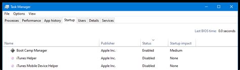 Curious If I Need Boot Camp Manager To Be Enabled On Windows Startup I Do Use Boot Camp