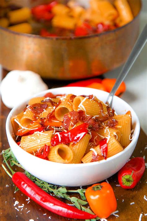 Capocollo And Mini Sweet Pepper Pasta Philosokitchen