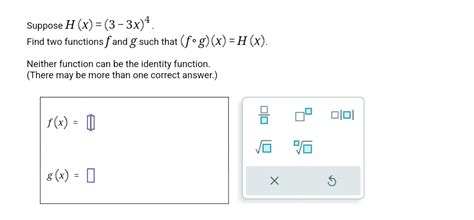 Solved Suppose H X 3 3x 4 Find Two Functions F ﻿and G