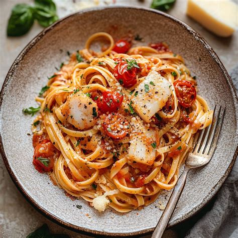 Quick And Delicious Tomato Cod Pasta Recipe