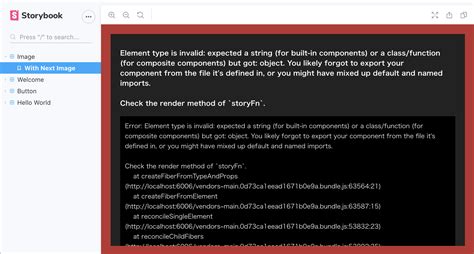 Image Component Does Not Work With Storybook · Issue 18393 · Vercel