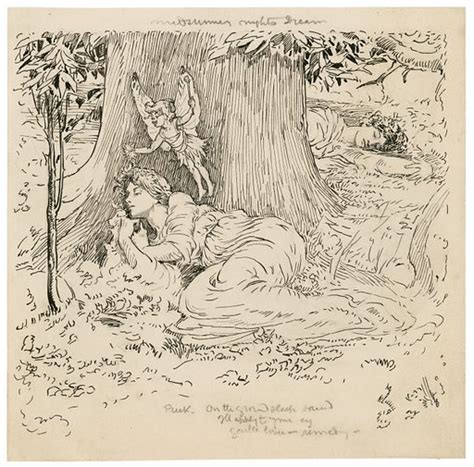 Midsummers Night Dream Puck Drawings Paintings Of William