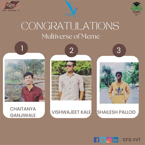 geeks for geeks viit on linkedin congratulations to all the winners of