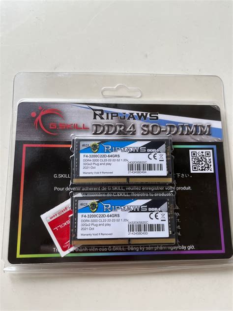 Ripjaws 64gb Kit Ddr4 3200 Computers And Tech Parts And Accessories