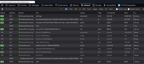 [pusher] randomly causes endless loading on firefox · issue 244