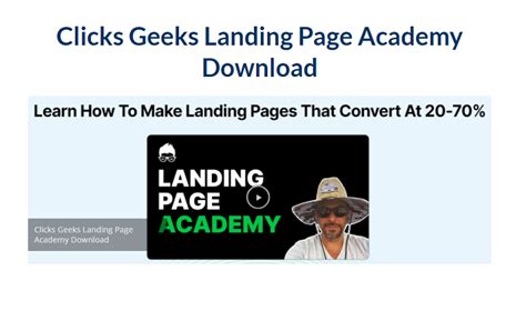 clicks geeks landing page academy download 2024 scriptmafia