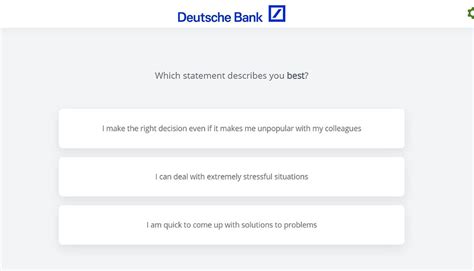 Deutsche Bank 2025 Shl Online Test