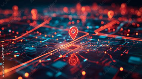 a digital map displaying a location with two pins set representing ai