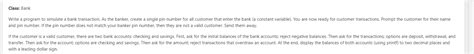solved class bank write a program to simulate a bank