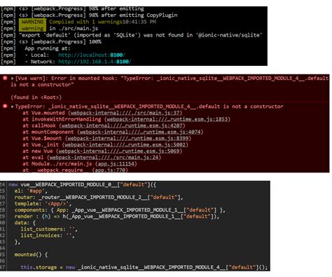 Vuejs Install Sqlite For Ionic4 Vue Stack Overflow