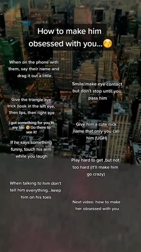 How To Make Him Obsessed With You Facts About Guys Crush Advice