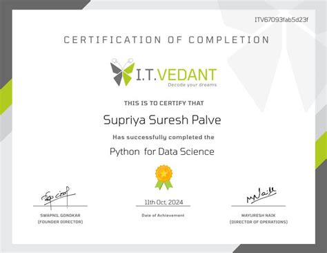 Supriya Palve On Linkedin Pythoncertification Learningjourney
