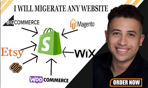 Migrate Bigcommerce Woocommerce Wix Magento Squarespace To Shopify Store By Stevencharles1