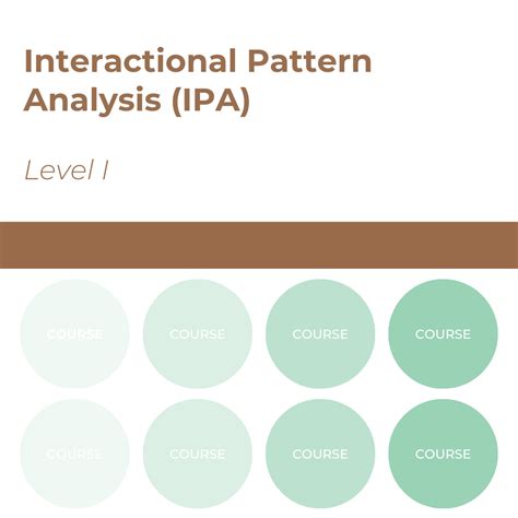 Interactional Pattern Analysis Ipa Level I Treatment Works Health