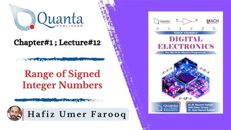 Range Of Signed Integer Numbers Digital Electronics Bs Physics Youtube