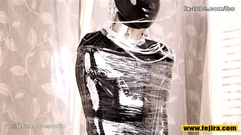 Fejira Com Full Body Wrapped In Tight Latex Clothing And Plastic Wrap XHamster
