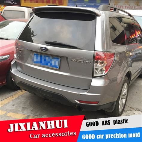 포레스터 스포일러 2008 2012 용 Abs 플라스틱 소재 자동차 리어 윙 컬러 리어 스포일러 스바루 포레스터 Ydajk 스포일러spoilers And Wings