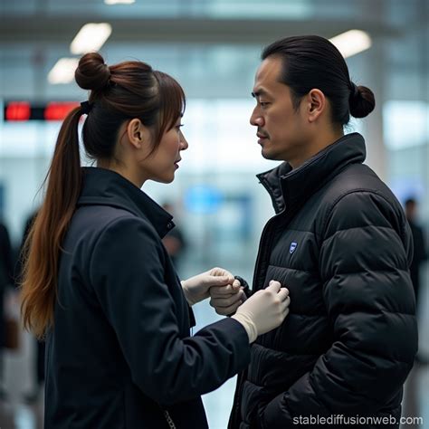 Japanese Airport Security Check Stable Diffusion Online
