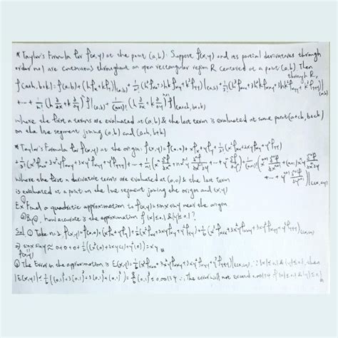 286 Taylors Formula For Function Of Two Variables My Wiki Fandom
