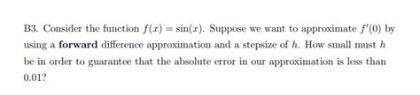 solved b3 consider the function f 1 sin 1 suppose we