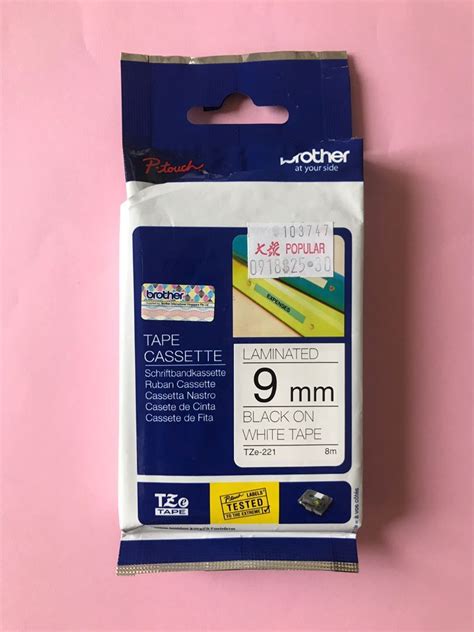 Brother P Touch Mm Black On White Cassette Tape Laminated Hobbies Toys Stationery Craft