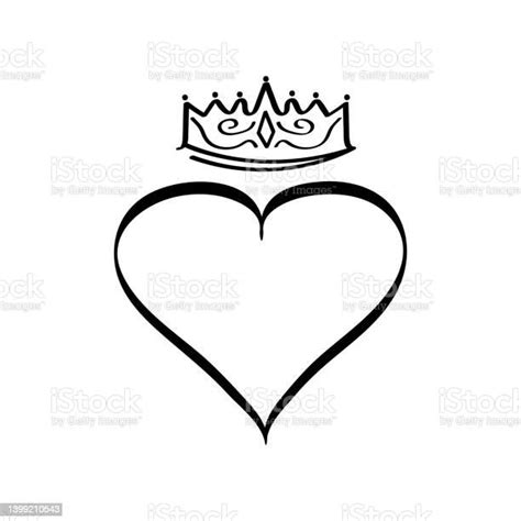스케치 스타일로 장식 된 하트 벡터 왕과 여왕 표지판 낙서 결혼식 아이콘 손으로 그린 몬라 공주 개체 그룹에 대한 스톡 벡터 아트 및 기타 이미지 Istock