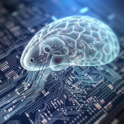 Neural Connection Between Human And Computer Generative Ai Stock Illustration Illustration