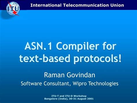 ppt asn 1 compiler for text based protocols powerpoint presentation