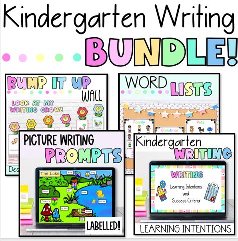 Kindergarten Writing Tools Bundle Loving The Littlies