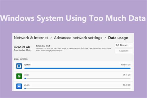 Is Windows System Using Too Much Data Easy Guide Here