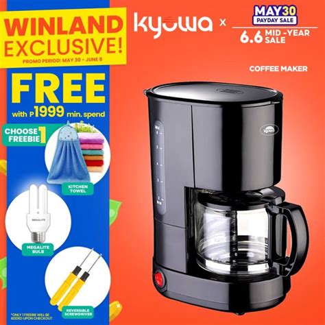 KYOWA By Winland Coffee Maker Coffee Machine 5 Cups With Anti Drip