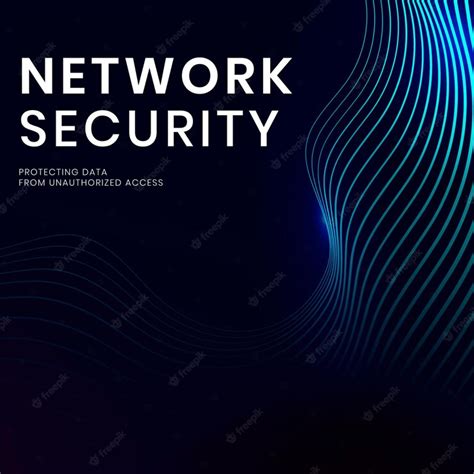디지털 배경으로 네트워크 보안 기술 템플릿 벡터 무료 벡터