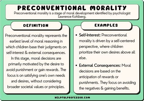Preconventional Morality Examples In Everyday Life