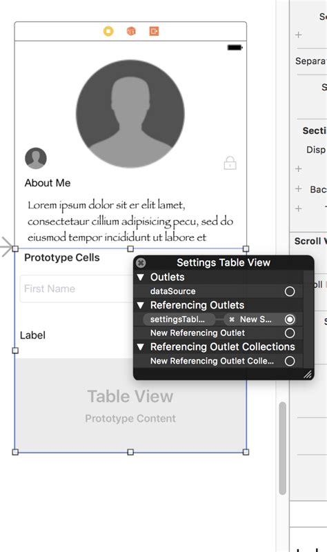 Swift Why Doesnt My Uitableview Have A Delegate Outlet In Storyboard