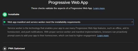 default angular pwa install doesn t pass chrome 89 offline support