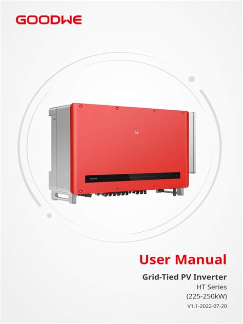 Gw Ht 1500v User Manual En Pdf Power Inverter Electrical Connector
