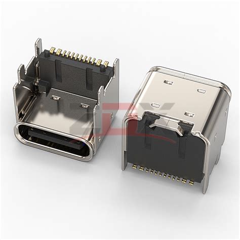 Typec16p母座板上型垫高ch 5 9 兆达鑫科技