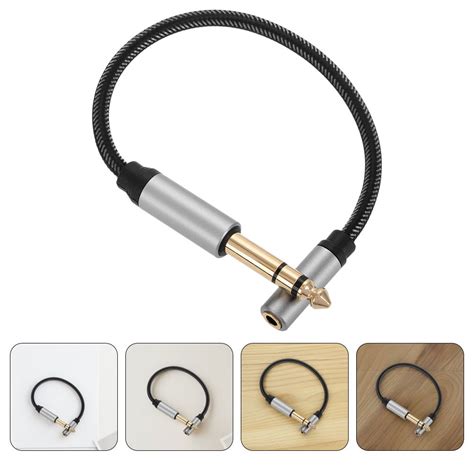 Masteelf 2pcs Audio Conversion Cables 6 35mm To 3 5mm Female Aux Audio Cable Headphone Jack