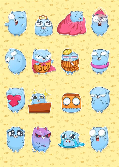 Gopher Stickers For Telegram Behance