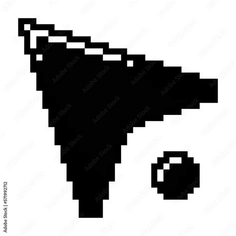 cursor icon pointer icon arrow symbol icon black white vector pixel