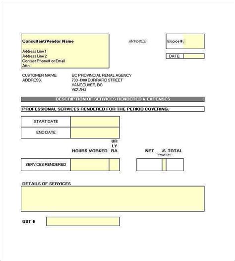 Create Labour Invoice Format In Excel For Labour Invoice Format In Excel Cards Design Templates