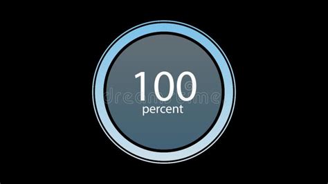 Modern Luminous Preloader White Circular Progress Loading Bar 3d Animation Stock Illustration