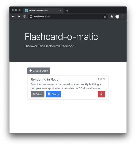 GitHub StevenVicino Flash Card App