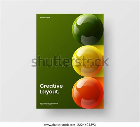 Simple Poster A4 Design Vector Layout Stock Vector Royalty Free